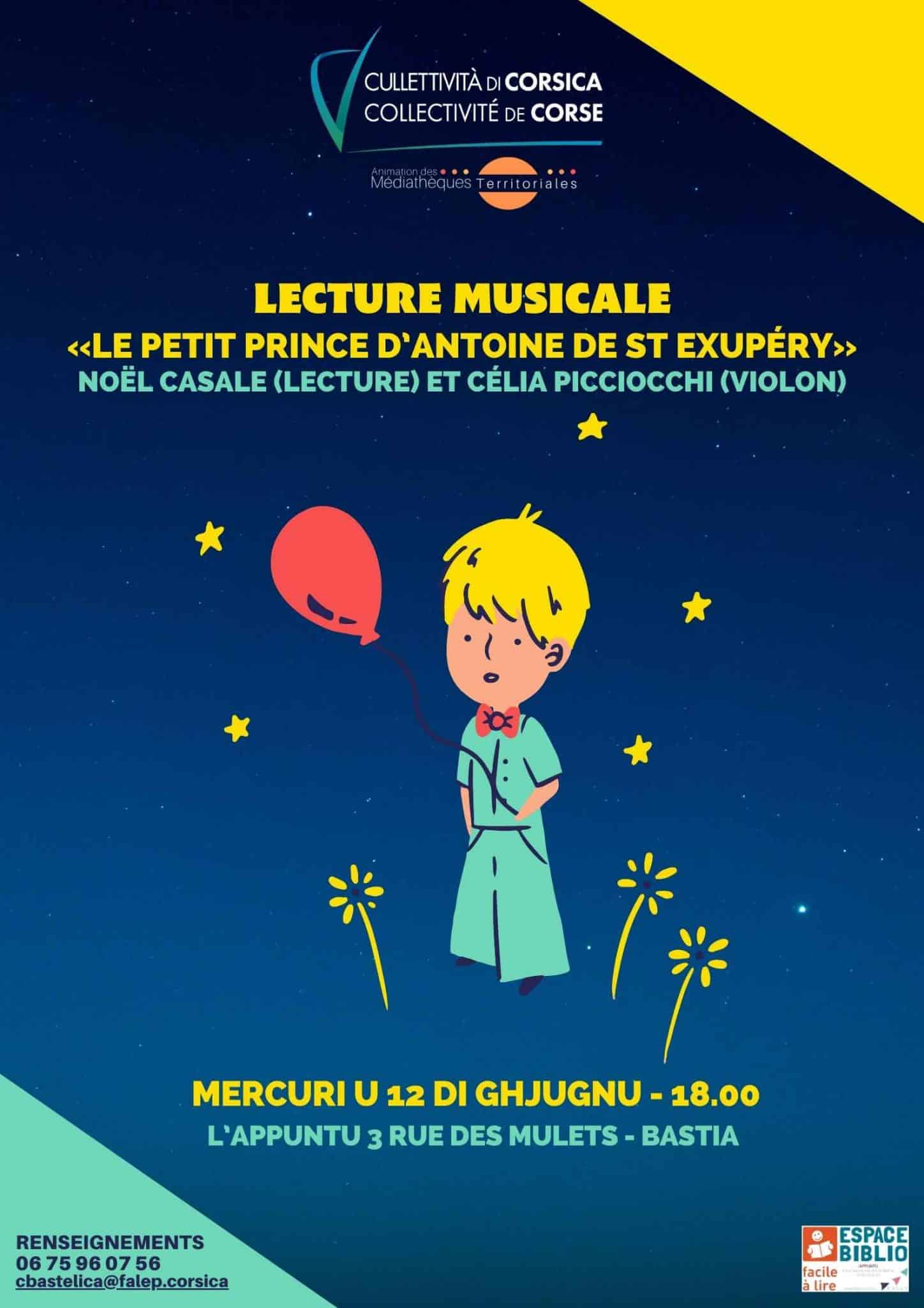Lecture musicale autour du Petit Prince d’Antoine de St Exupéry ...